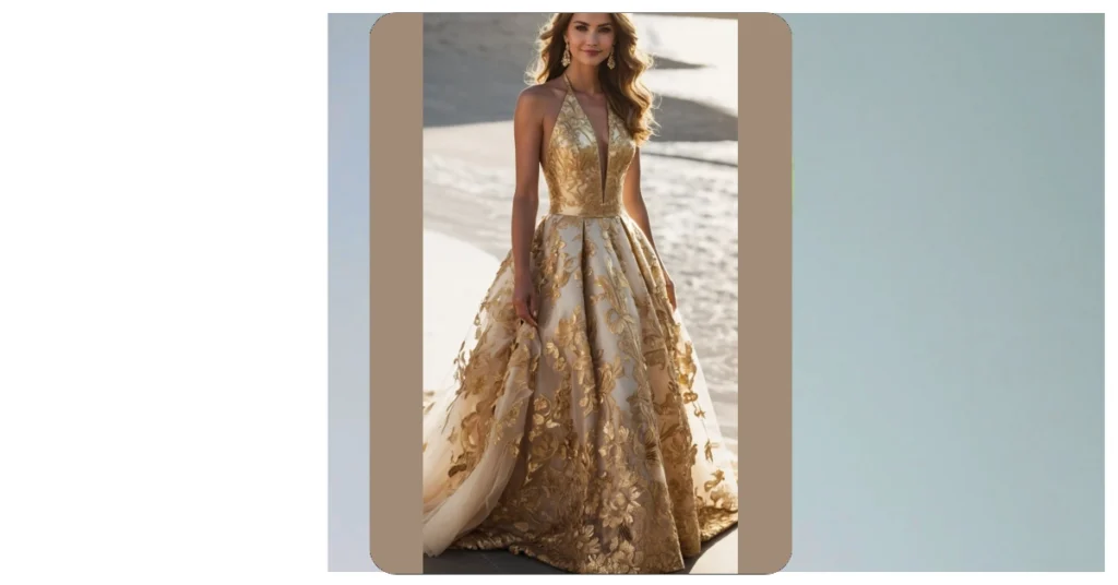 Dazzle in Gold: 22 Wedding Dress Ideas to Sparkle on Your Big Day ...